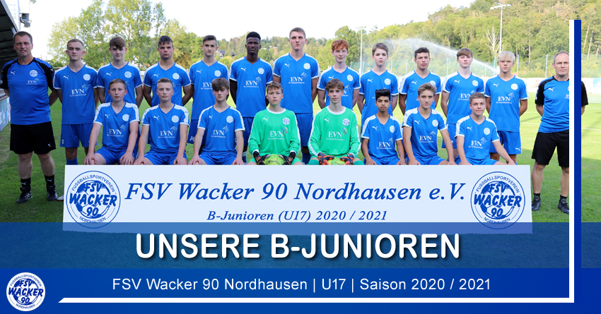 Unsere B-Junioren - FSV Wacker 90 Nordhausen e.V.