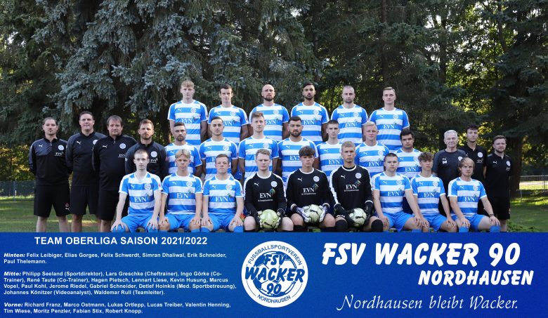 Mannschaftsfoto - FSV Wacker 90 Nordhausen e.V.
